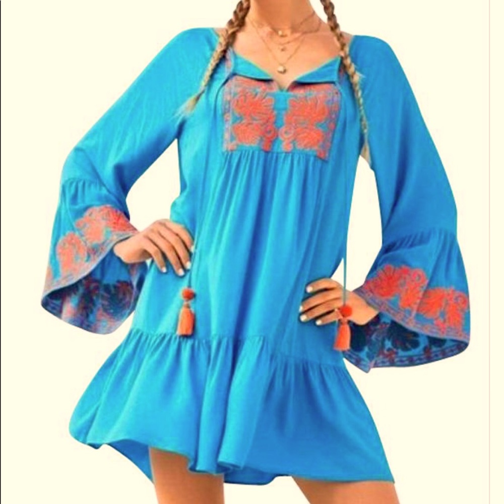 Lilly Pulitzer Amisa Dress In Sparkling Blue Size-Xxs… - Gem